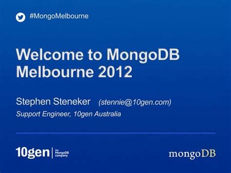 Taming Social Media With Mongodb Pptx Databases Computer Software