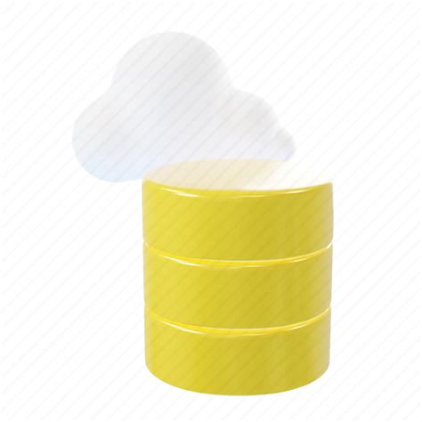 Database Cloud File Hosting Server Storage Document 3d