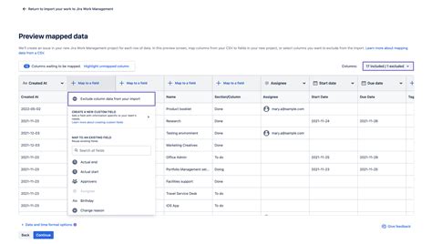 Map Data From A CSV File Jira Work Management Cloud Atlassian Support