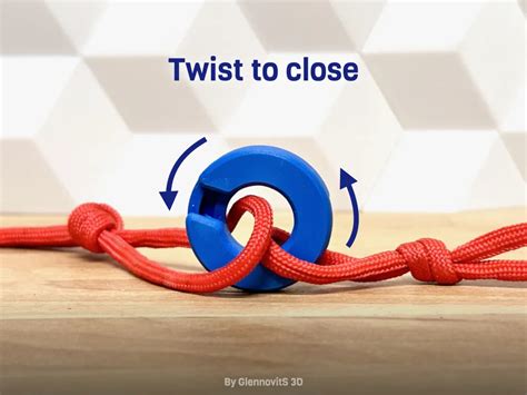 Twisty Multi Clip Strong Carabiner Snap Hook By Glennovits 3d
