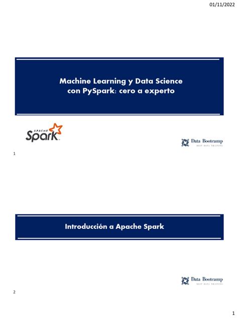 Machine Learning Y Data Science Con Pyspark Cero A Experto Pdf