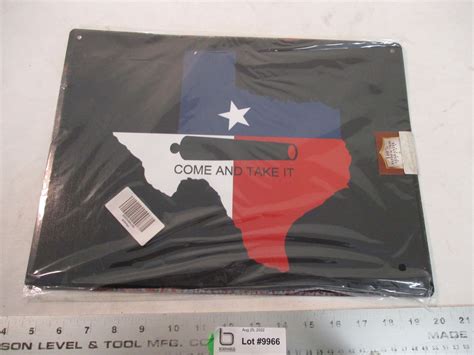 1 Tin Sign Bodnarus Auctioneering