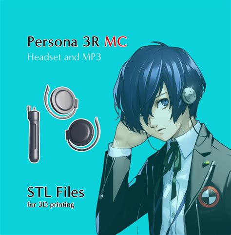Makoto Yuki Protagonist Persona 3 Reload Mp3 Player Headset Etsy