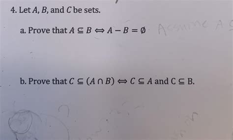 [grade 9 Set Theory] Where Do I Start On Proving This R Homeworkhelp