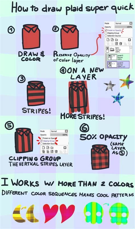 Plaid Flannel Tutorial By Prismprescription On Deviantart Tutoriais