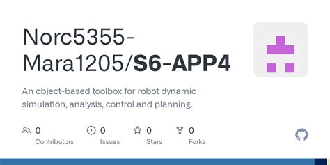 Github Norc Mara S App An Object Based Toolbox For Robot Dynamic Simulation