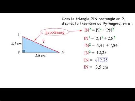 Découvrir 104 imagen formule de théorème de pythagore fr thptnganamst edu vn
