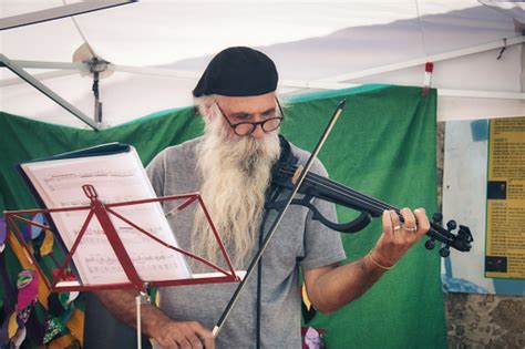 거리에서 바이올린을 연주하는 그림 같은 수염을 기린 뮤지션 Classical Concert에 대한 스톡 사진 및 기타 이미지 Classical Concert 거리