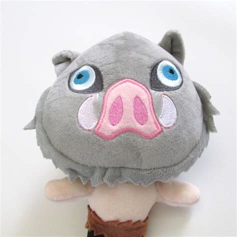Demon Slayer Inosuke Hashibira Plush Boar Head Anime Character Stuffed