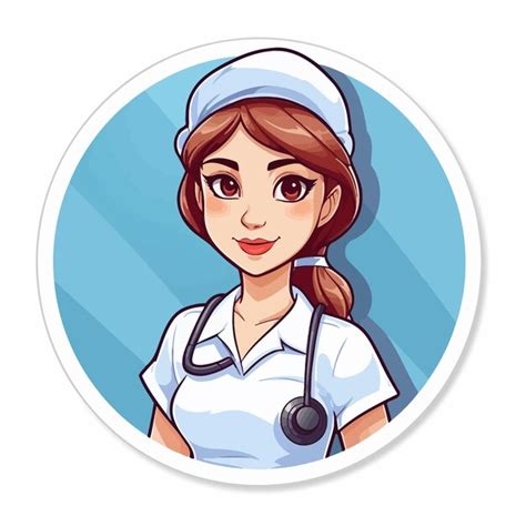 Premium Vector Nursekeepsblankincirclesticker