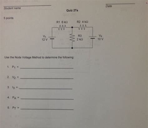 solved use the node voltage method to determine the