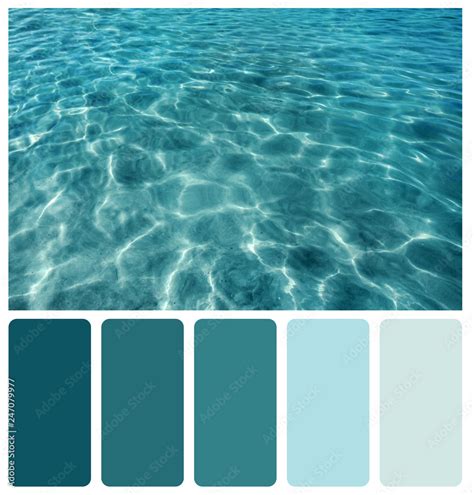 Ripples And Flecks On Ocean Water Color Palette Stock Bilde Adobe Stock