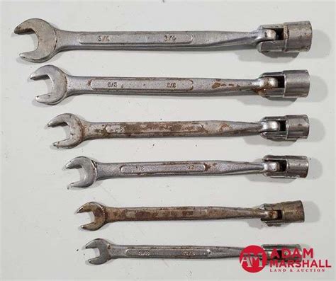 Assorted Flex Socket Sae Wrenches Offset Box End Wrenches And Open End Wrenches Adam Marshall