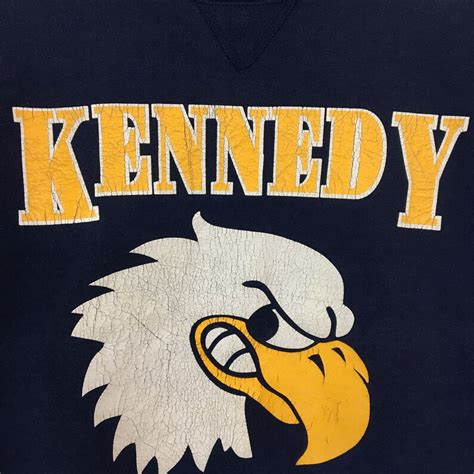 Vintage 90s John F Kennedy Eagle Football High School Sweatshirt