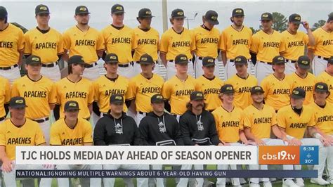 Tjc Apache Baseball Opens 2023 Season With Team Media Day Cbs19 Tv