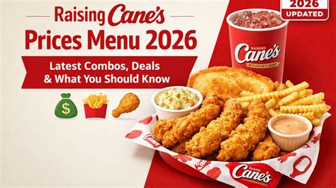 Raising Canes Prices Menu 2026 Latest Combos Deals And What You Should