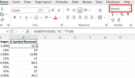 How To Remove Percentage Symbol In Excel With Example