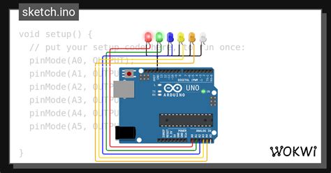 2 By 2 Lightshow Wokwi ESP32 STM32 Arduino Simulator