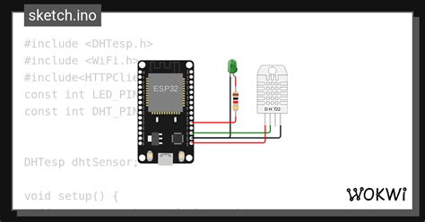 溫溼度感測器訊息傳送 Wokwi Esp32 Stm32 Arduino Simulator