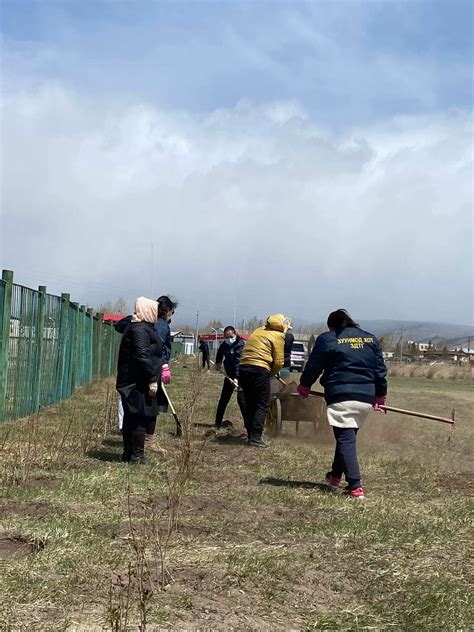 Зуунмод сумын Ногоон байгууламжийг нэмэгдүүлэх ажлын хүрээнд сумын ИТХ ын ажлын алба ЗДТГ ын