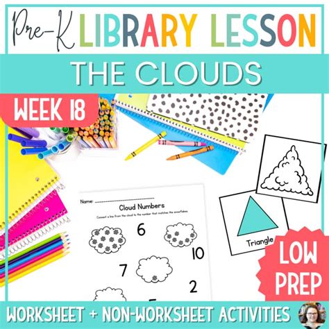 Pre K Library Lesson Plan About Clouds Low Prep Clouds Pre K Lesson