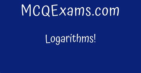 Logarithms