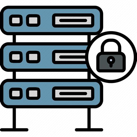 Server Encrypted Backup Database Encryption Secure Secured Icon Download On Iconfinder