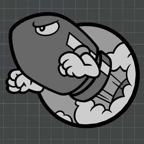 Archivo 3d Gratis Bullet Bill Super Mario 🖼️・modelo Para Descargar Y