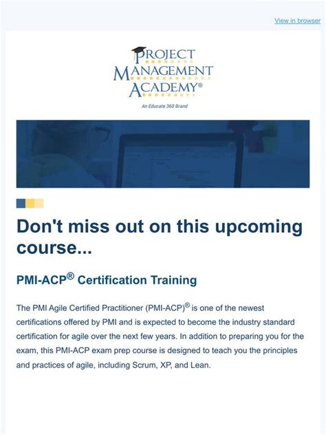Project Management Academy See How Top Organizations Leverage Agile With Our Pmi Acp