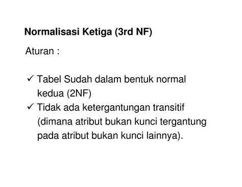 6 Materi Kuliah Normalisasi Tabel Database Pdf