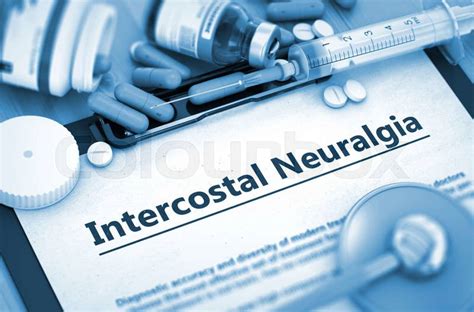 Intercostal Neuralgia Medical Concept With Pills Injection Colourbox