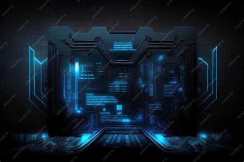 Premium Photo Technology Hitech Design And Landing Page Concept Sci Fi Futuristic User