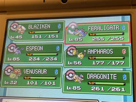 My Current Heartgold Team R Pokemonhgss