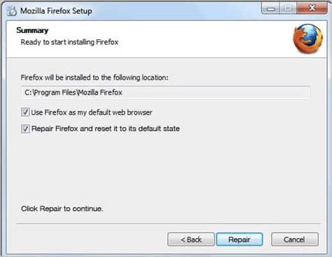 reset firefox feature gets an update ghacks tech news