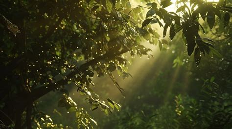 Free Sunlit Forest Canopy Image Sunlight Forest Leaves Download