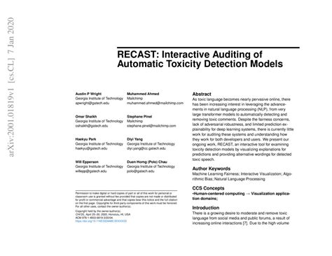 Recast Interactive Auditing Of Automatic Toxicity Detection Models