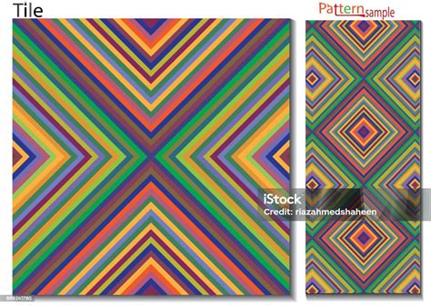 아름 다운 추상적인 멀티 색의 섬유 인쇄 및 디지털 사용에 대 한 완벽 한 패턴 0명에 대한 스톡 벡터 아트 및 기타 이미지 0명 다중 색상 배경 동심성 Istock