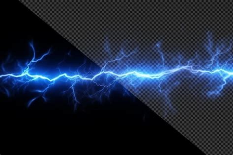 Premium Psd A Blue Thunder Lighting Effect
