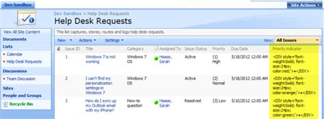 Using Calculated Columns To Add Color Coding To Your Sharepoint Lists