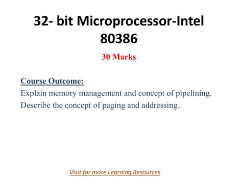 32 Bit Microprocessor Intel 80386