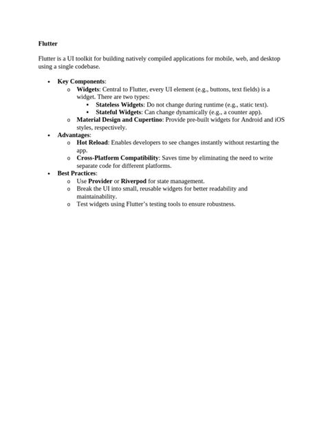 Flutter Development Pdf