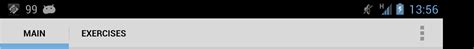 Android Tab Mode Actionbar With Overflow Menu Stack Overflow