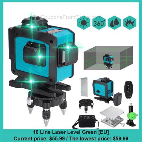16 Line Laser Level Green Eu For 5599 Usd Without Coupon Best Price