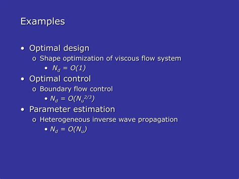 Ppt Towards Optimal Solvers For Pde Constrained Optimization