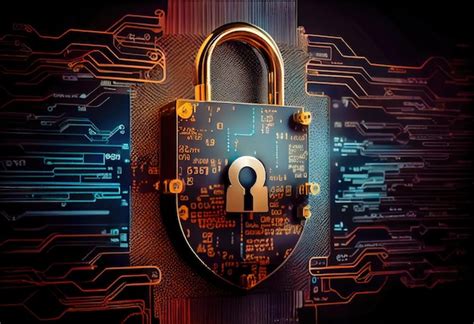 Premium Photo Cyber Security Lock Internet Technology Concept Of
