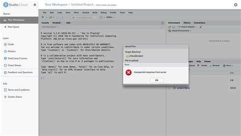 Cannot Import Data Or Scripts Into Rstudio Cloud Posit Cloud Posit