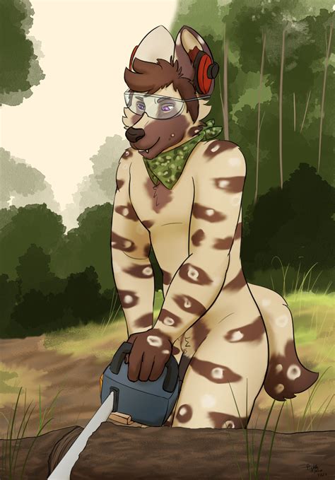 Rule 34 African Wild Dog Anthro Canid Canine Casual Nudity Chainsaw
