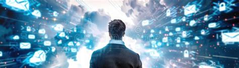 Cloud Computing Expert Managing Cloudbased Services Stock Illustration Illustration Of