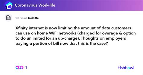 Xfinity Internet Is Now Limiting The Amount Of Dat Fishbowl