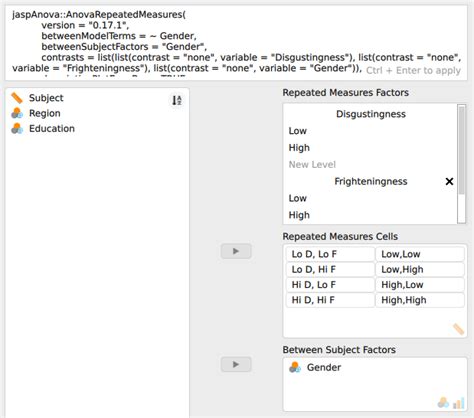 R Syntax Mode In Jasp The First Button Jasp Free And User Friendly Statistical Software